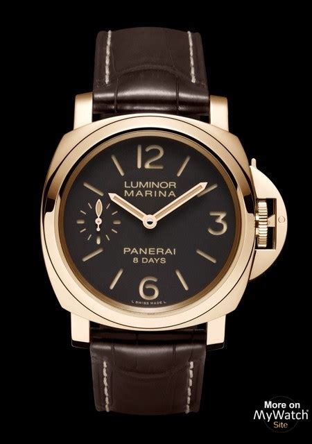 Watch Panerai Luminor Marina 8 Days Luminor Pam00511 Red Gold Alligator Bracelet