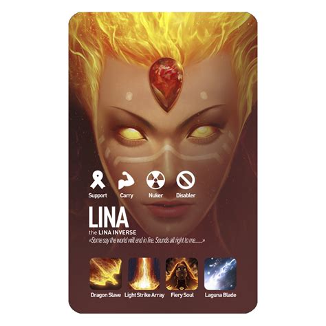 LINA v2 DOTA 2 - ЗАКАЗАТЬ КАРТОЧКУ ДОТА