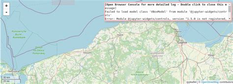 Click To Show Javascript Error Showing On Generated Map Issue Jupyter Widgets