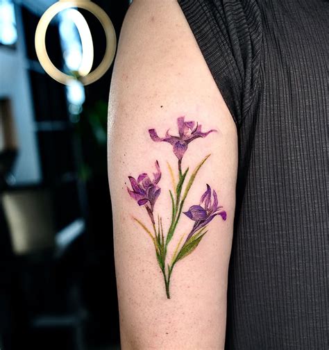 43 Delicate Iris Tattoos That Celebrate Natures Beauty Sacred Joanne