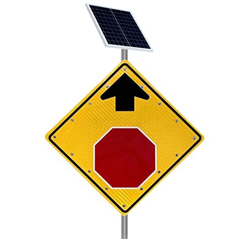 Wholesale Solar Traffic Road Stop Ahead Signs Manufacturing Company In