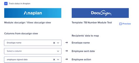 mappings with a format mismatch between docusign and anaplan will fail