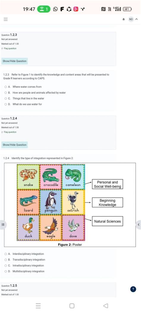 Question 123 Refer To Figure 1 To Identify The Knowledge And Content Ar