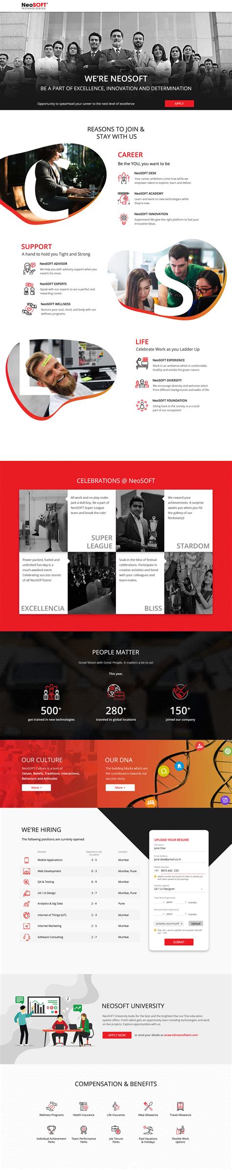 Neosoft Technologies UI Design On Behance