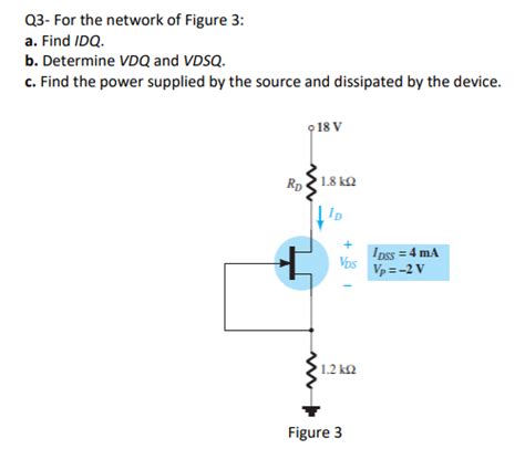 Solved Q For The Network Of Figure A Find IDQ B Chegg