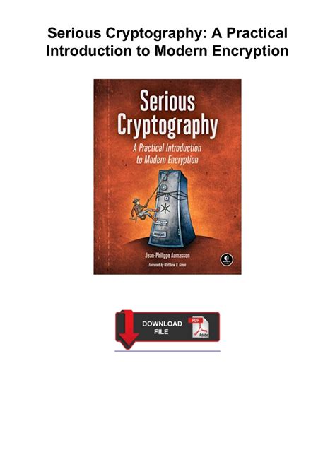 download pdf serious cryptography a practical introduction to modern