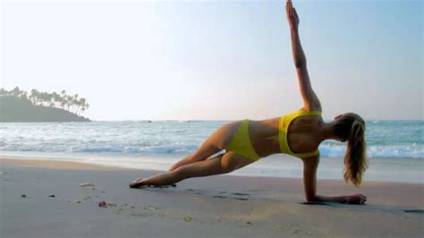Lady In Bikini Fixes Side Plank Pose Wit Stock Video Pond5
