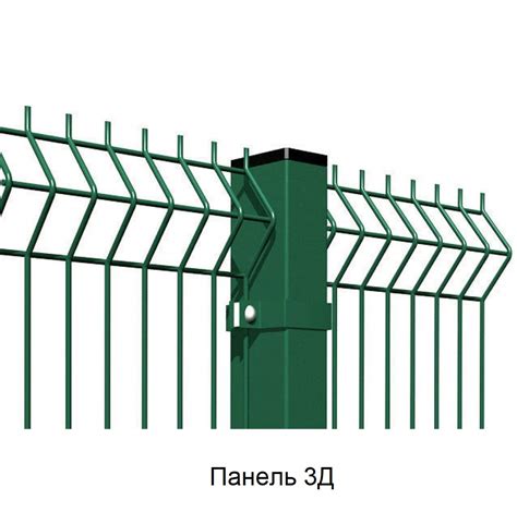 Панель 3D 1,53х2,5мм диаметр прутка 4,0мм сетка для забора | Контур Юг