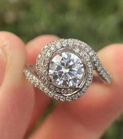 Round 6mm In Solid 14k White Gold Semi Mount Ring Diamond Engagement