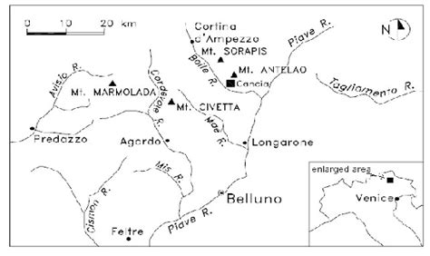 Cancia village location (*) | Download Scientific Diagram