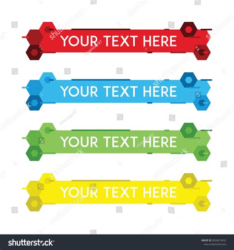 Banner Set Text Box Title Box Stock Vector Royalty Free Shutterstock