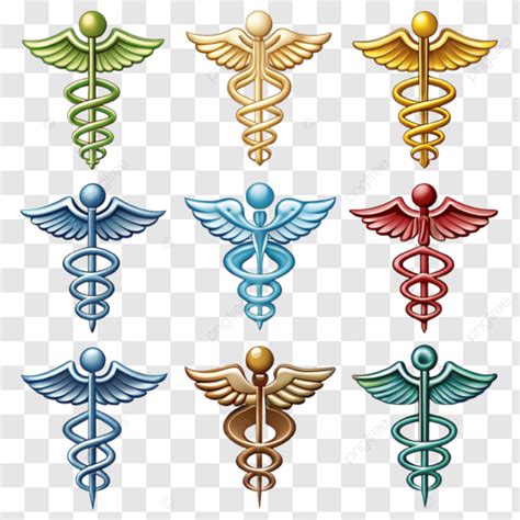 Caduceus의 변형은 의료 분야의 상징적 표현입니다 상 건강 상징 Png 일러스트 및 이미지 에 대한 무료 다운로드 Pngtree
