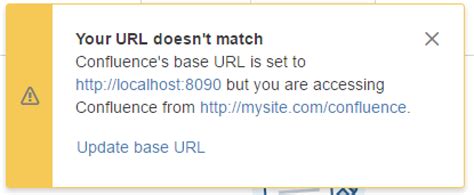 Your Doesn T Match Warning Displayed In Confluence Or Later Confluence Atlassian