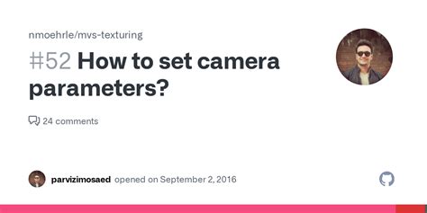 How To Set Camera Parameters Issue Nmoehrle Mvs Texturing Github