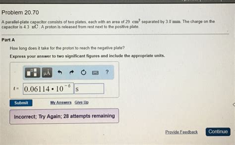 Solved A Parallel Plate Capacitor Consists Of Two Plates