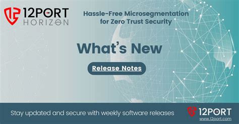 Microsegmentation Zerotrust Softwareupdates 12port Cybersecurity Networksecurity 12port Inc