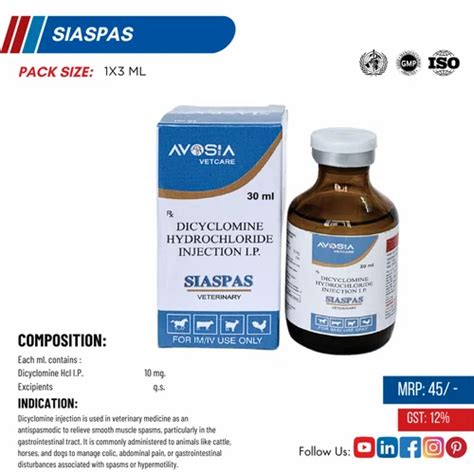 Dicyclomine 10 Mg Injection At ₹ 45 Vial Bathinda Id 2854374955330