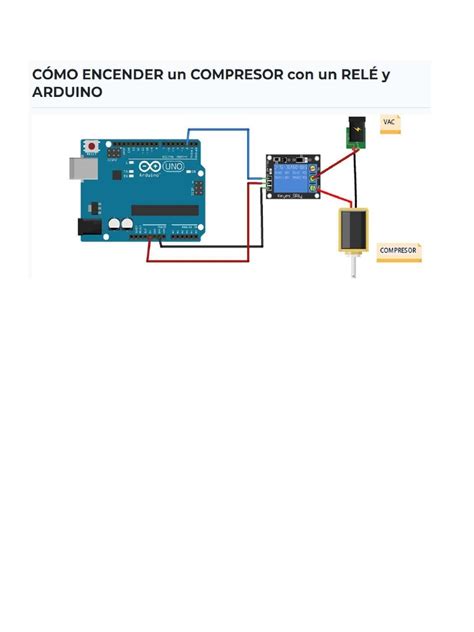 Manejo De Relevador Con Arduino Pdf
