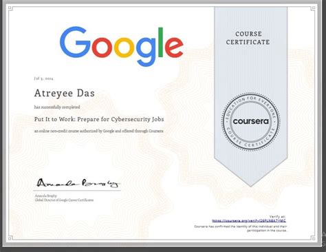 atreyee das on linkedin cybersecurity course