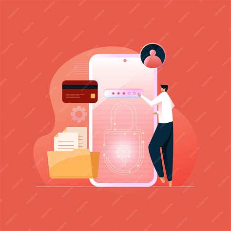 Premium Vector Personal Data Cyber Security Concept Internet And Information Privacy