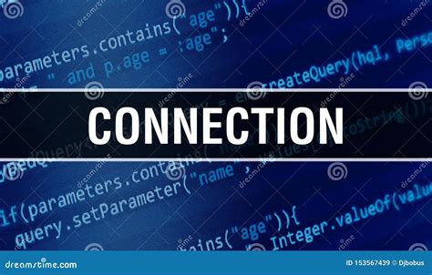 Connection Concept Illustration Using Code For Developing Programs And