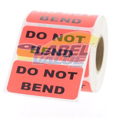 Do Not Bend Stickers 2 X 1 Labelvalue