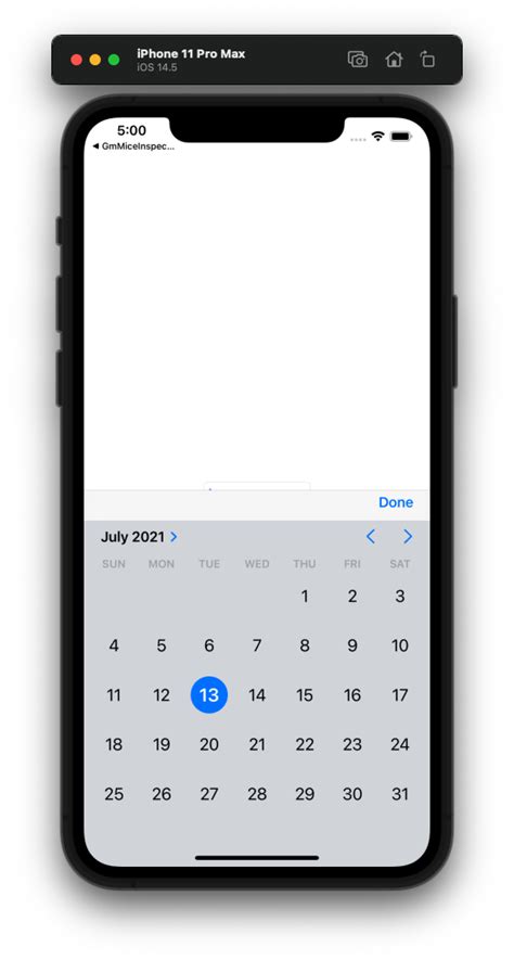 Broken Inline Datepicker As Inputview For Textfield Swift Ios 14