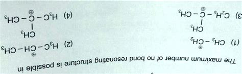The Maximum Number Of No Bond Resonating Structure Is Possible In