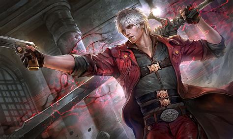 Dante Devil May Cry 5 White Hair