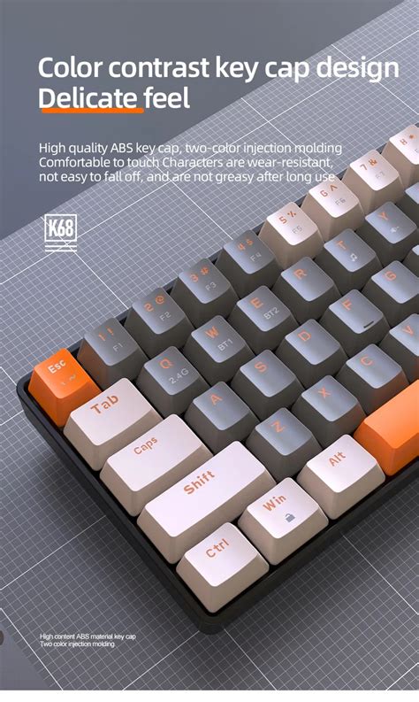 Беспроводная механическая клавиатура с русской раскладкой | AliExpress