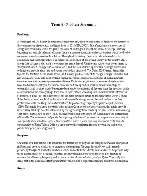 Problem Statement Project Pdf Photovoltaics Renewable Energy