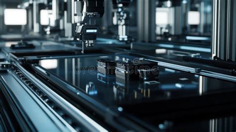 Robotic Arm Placing Components On Circuit Board In Automated