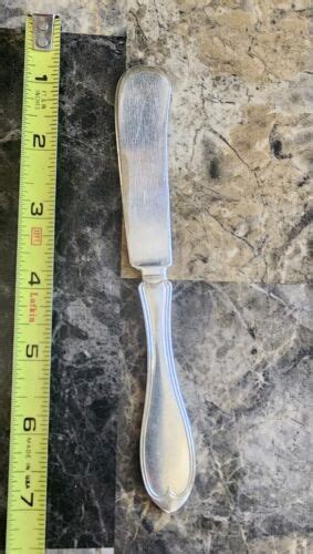 1865 Wm Rogers Mfg Co Antique C1882 Oval Silverplated Butter Spreader🧈