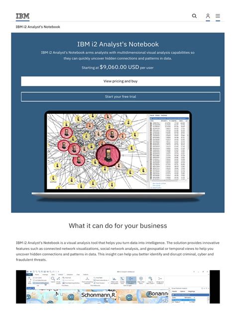 Ibm I2 Analysts Notebook What It Can Do For Your Business Download Free Pdf Intelligence