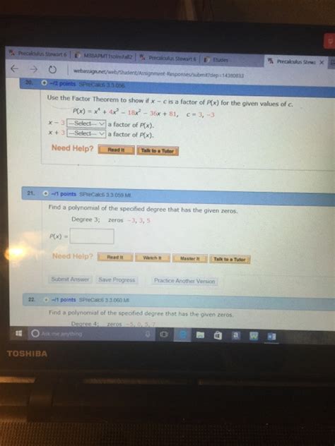 solved use the factor theorem to show if x c is a facto