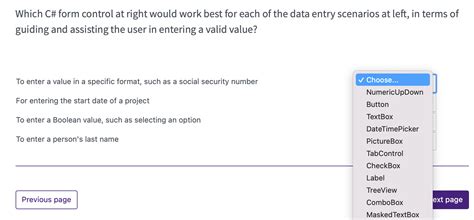 Solved Which C Form Control At Right Would Work Best For Chegg