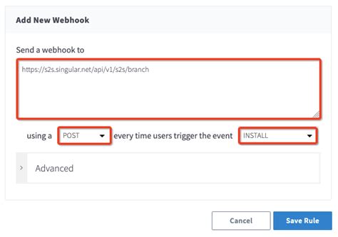Branch Journeys Integration Singular Help Center
