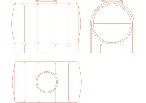 Water Tank In Dwg 18 86 Kb Cad Library