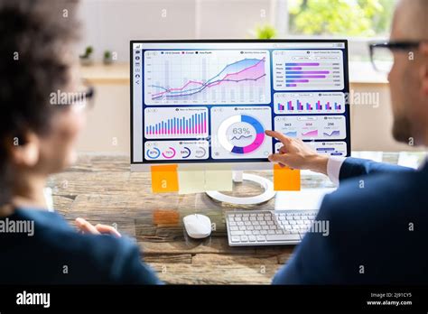 Performance Analytics Dashboard Tech On Pc Screen Computer Dashboard