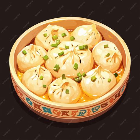 Premium Vector | Afghan Mantu and Meat Dumplings