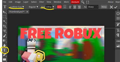How To Make Roblox Youtube Thumbnails For FREE