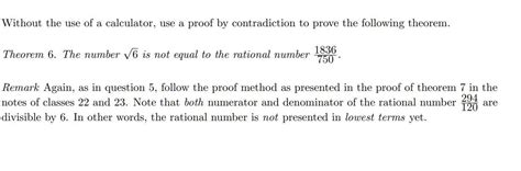 Solved Without The Use Of A Calculator Use A Proof By Chegg