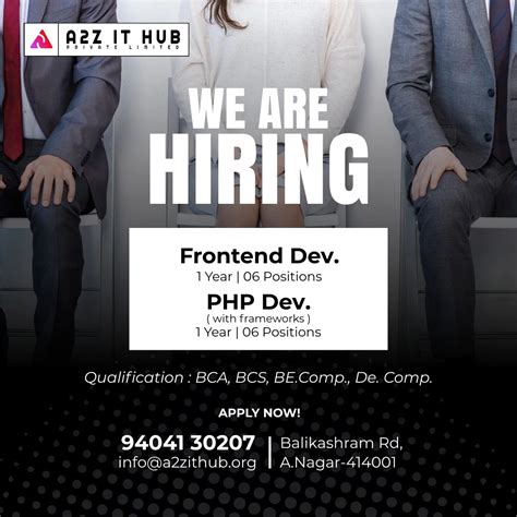 Rahul Misal On Linkedin Were Hiring 🚀 Join The Team At A2z It Hub