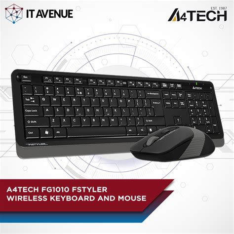 A4TECH FG1010 FSTYLER WIRELESS KEYBOARD AND MOUSE Lazada PH