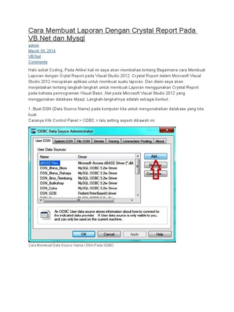 Cara Membuat Laporan Dengan Crystal Report Vbnet Pdf