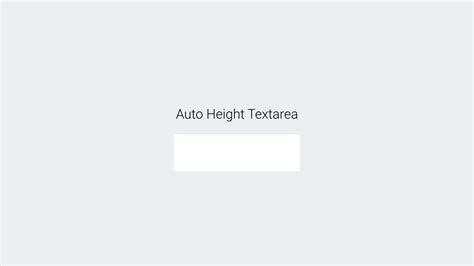 auto height textarea
