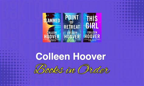 Colleen Hoover Books In Order The Ultimate Guide