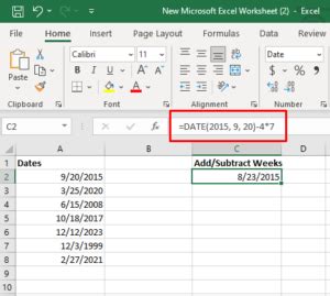 How To Add Or Subtract Dates In Excel
