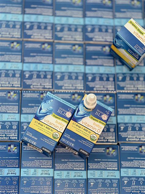 Vitamin D3 Mommys Bliss Organic Mỹ Cho Trẻ Sơ Sinh 60 Serving