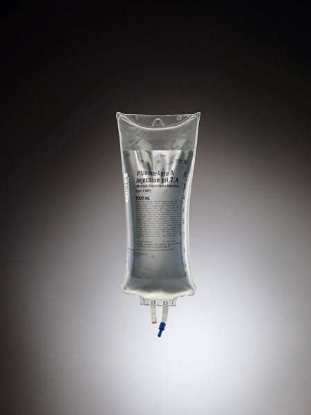 Plasma Lyte A Injection Ph 7 4 Multiple Electrolytes 1 1000 Ml